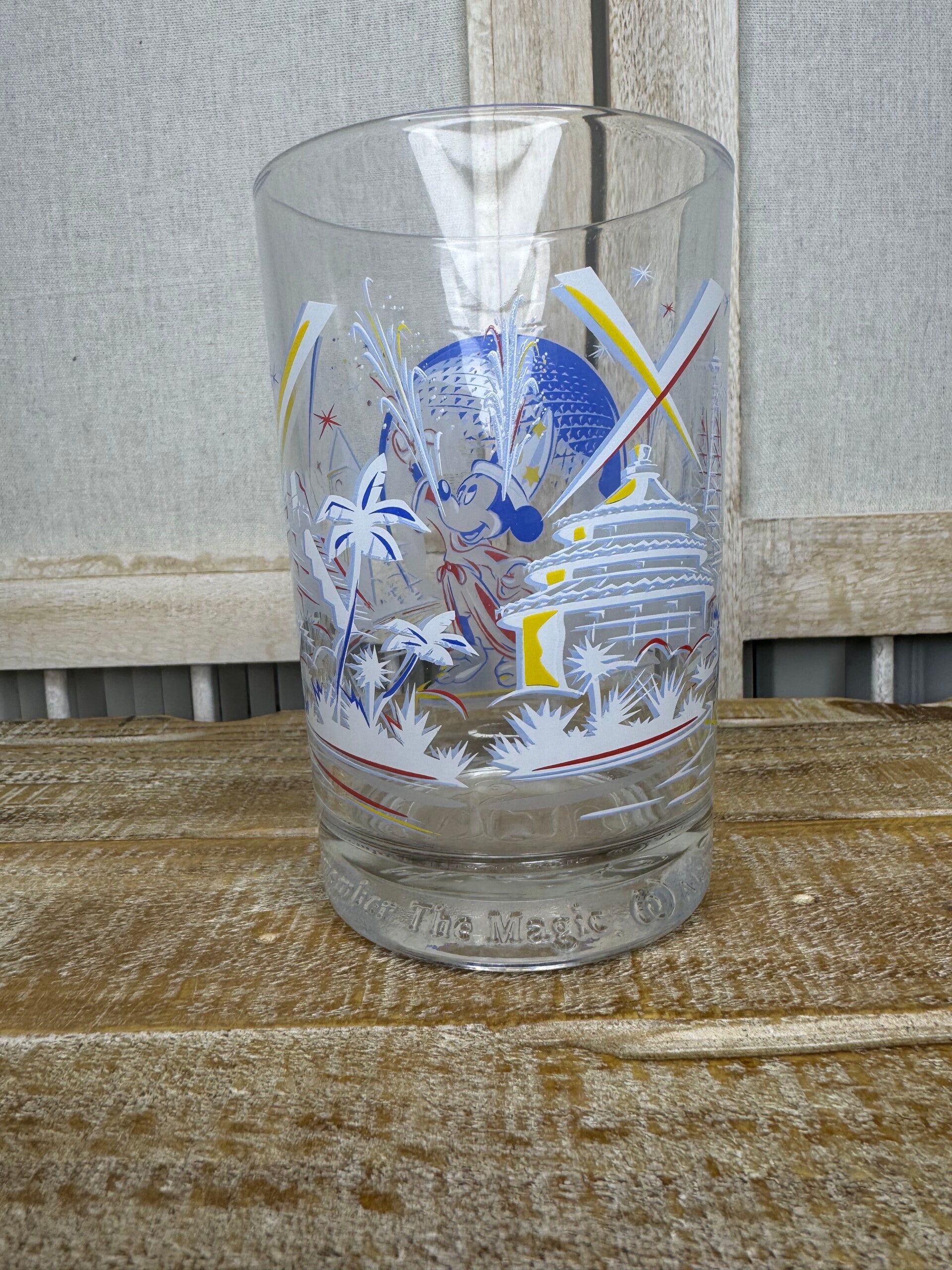 Walt Disney World Fantasmic Epcot 25th Anniversary Glass Cup | Second ...