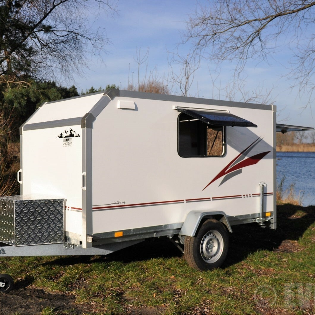 De mini caravan die het hele jaar is te gebruiken