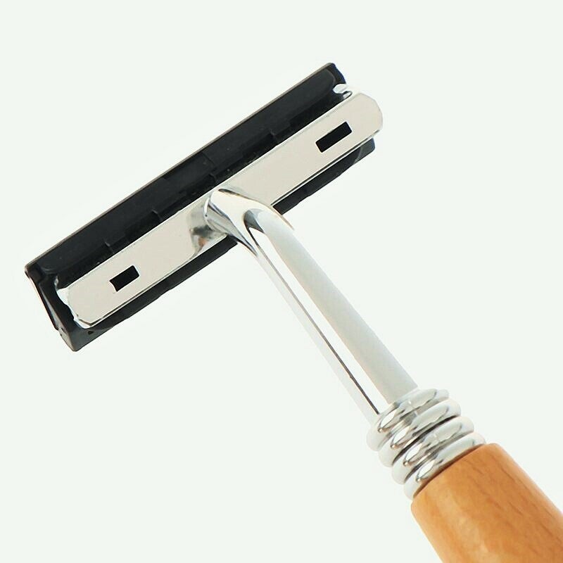 Scheermes voor Gillette GII scheermesjes met Beukenhouten handgreep ...