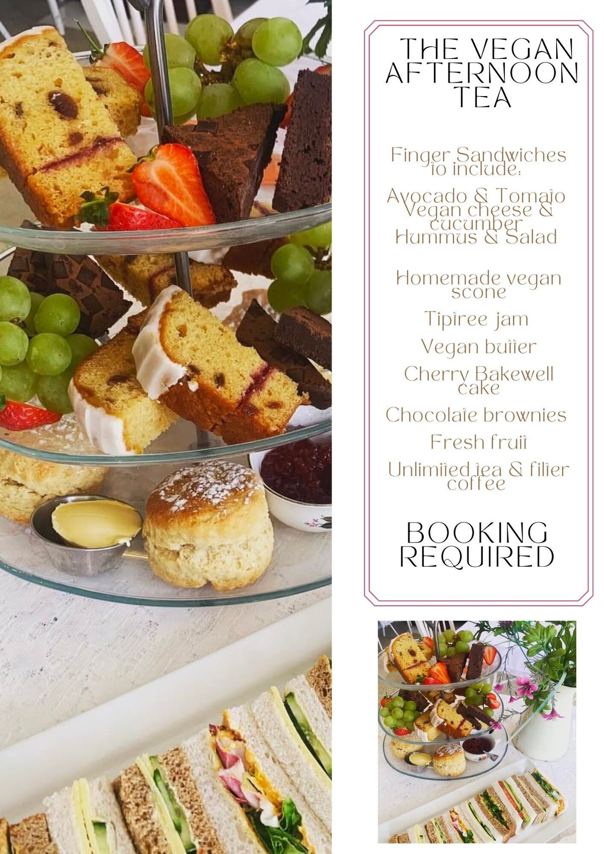 Luxury Afternoon Tea Menu | Merrymeade Tea Room