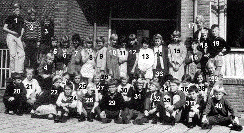 1967 / 1968 - klas 5 - Juf Hendrix / Jaren 1966 - 1970 / Aloysius ...