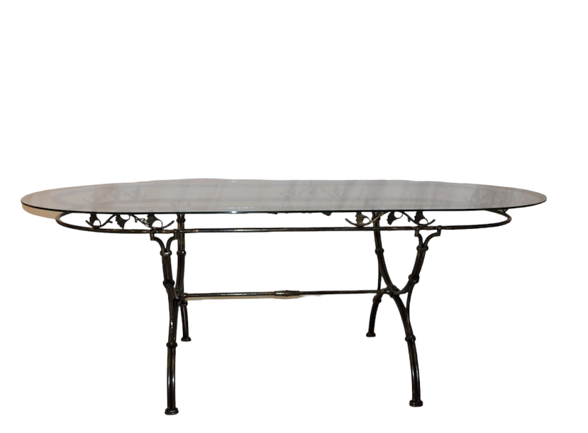 Table et tables basse en fer forgé