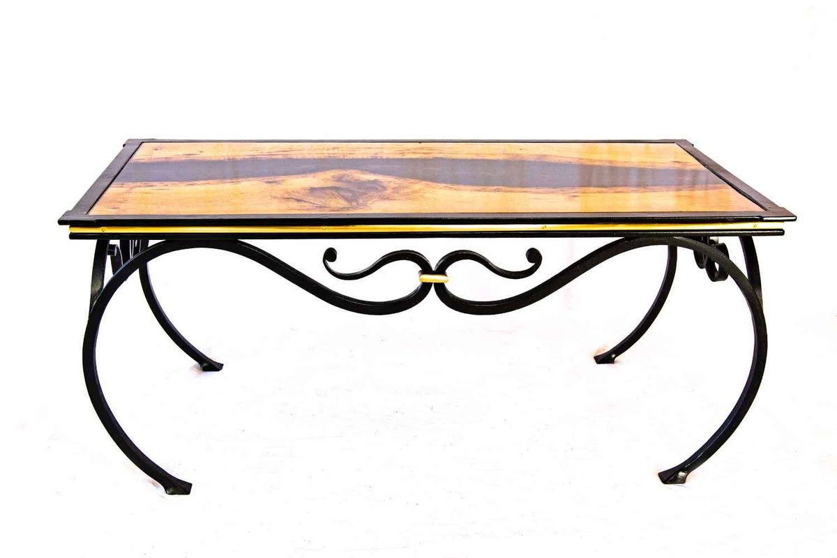 Table et tables basse en fer forgé