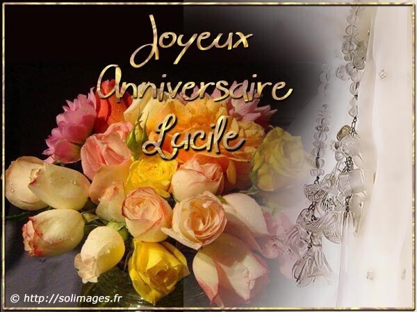 Lucile-2 / Lucile / Anniversaire-prénoms / Cartes virtuelles | solimages