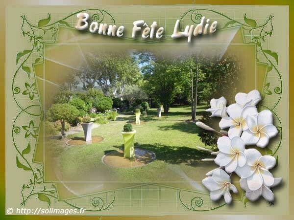Lydie / Bonne fete prenoms / Cartes virtuelles | solimages