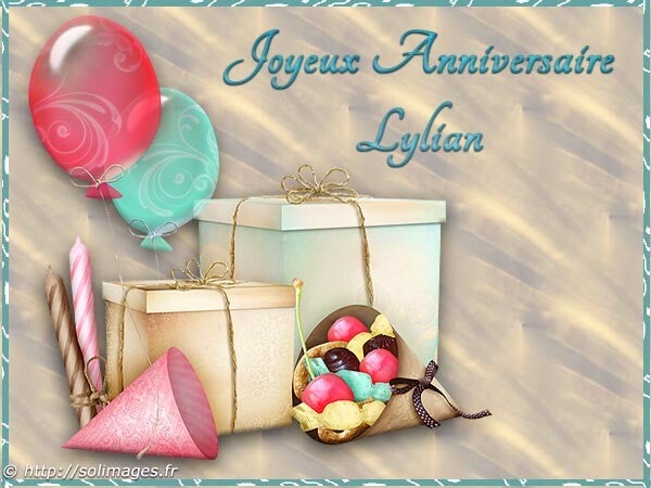 Lylian / Anniversaire-prénoms / Cartes virtuelles | solimages