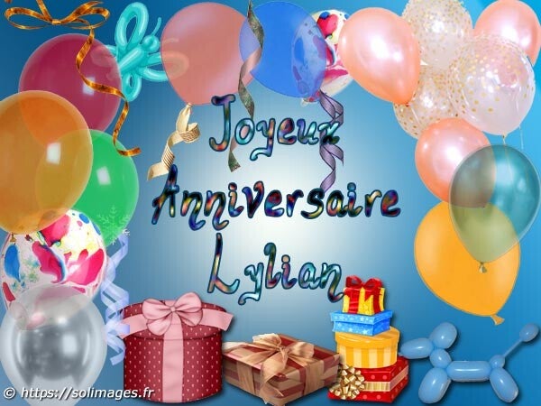 Lylian-3 / Lylian / Anniversaire-prénoms / Cartes virtuelles | solimages