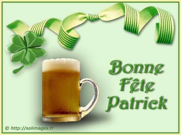 Patrick-1 / Patrick / Bonne fete prenoms / Cartes virtuelles | solimages
