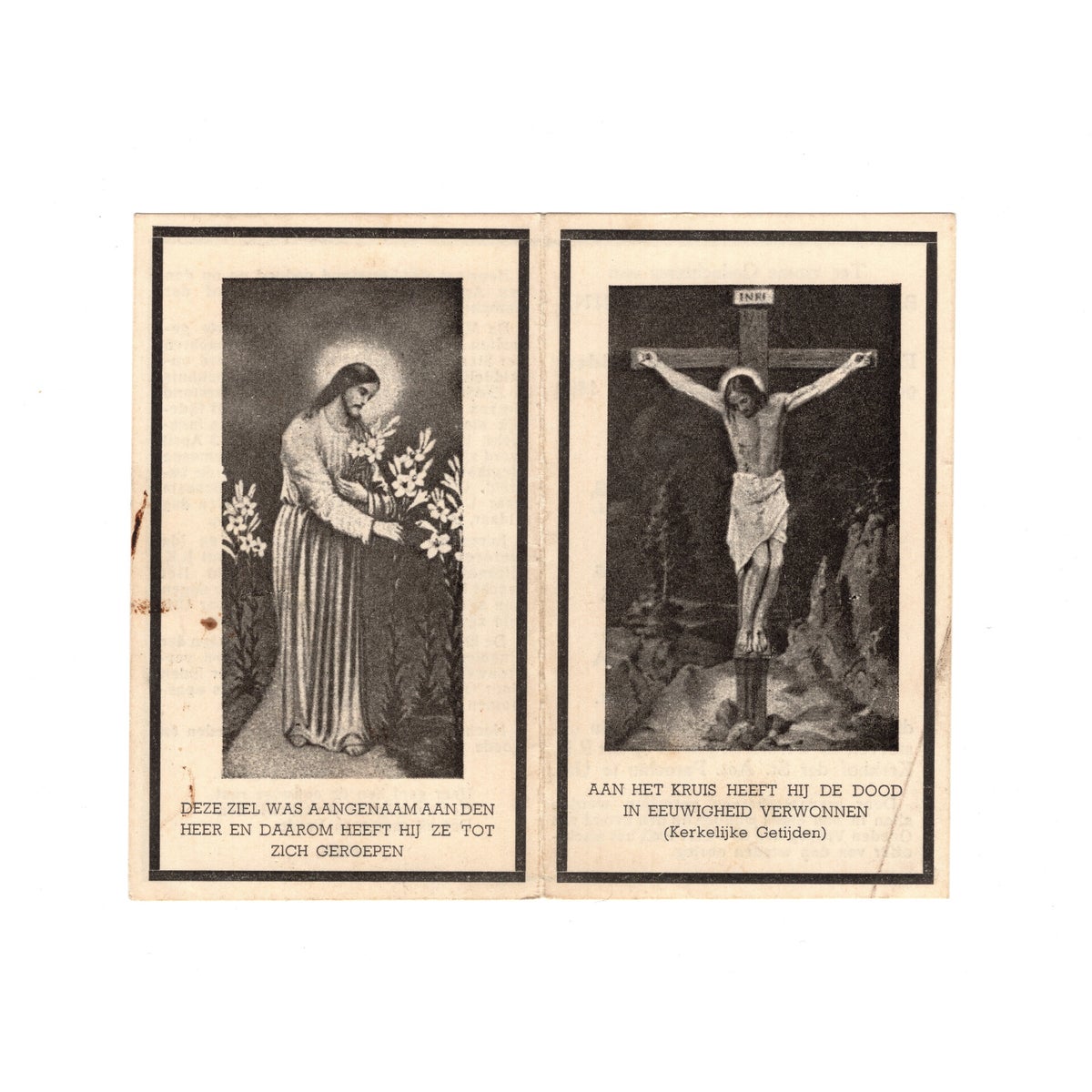 WWII Dutch Civil Death Card Ulft | Clercq Militaria