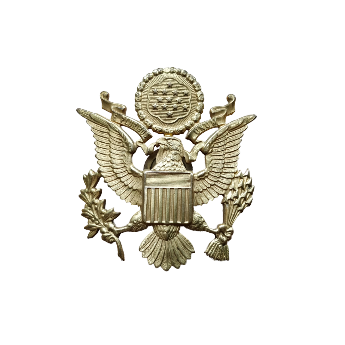 WWII US Officers Visor Cap Insignia | Clercq Militaria
