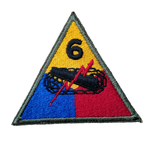 WWII US 6th armored division patch | Clercq Militaria