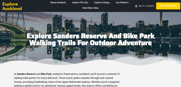 Activities at the Reserve / Sanders Reserve | Sustainable Paremoremo