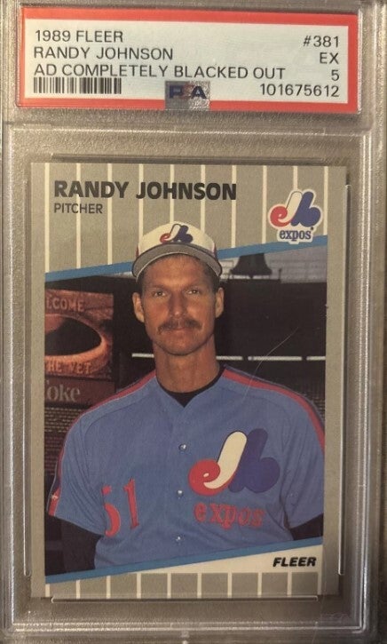 FULL "MIS-LABELED" VARIATIONS | 1989 Fleer Randy Johnson Variations