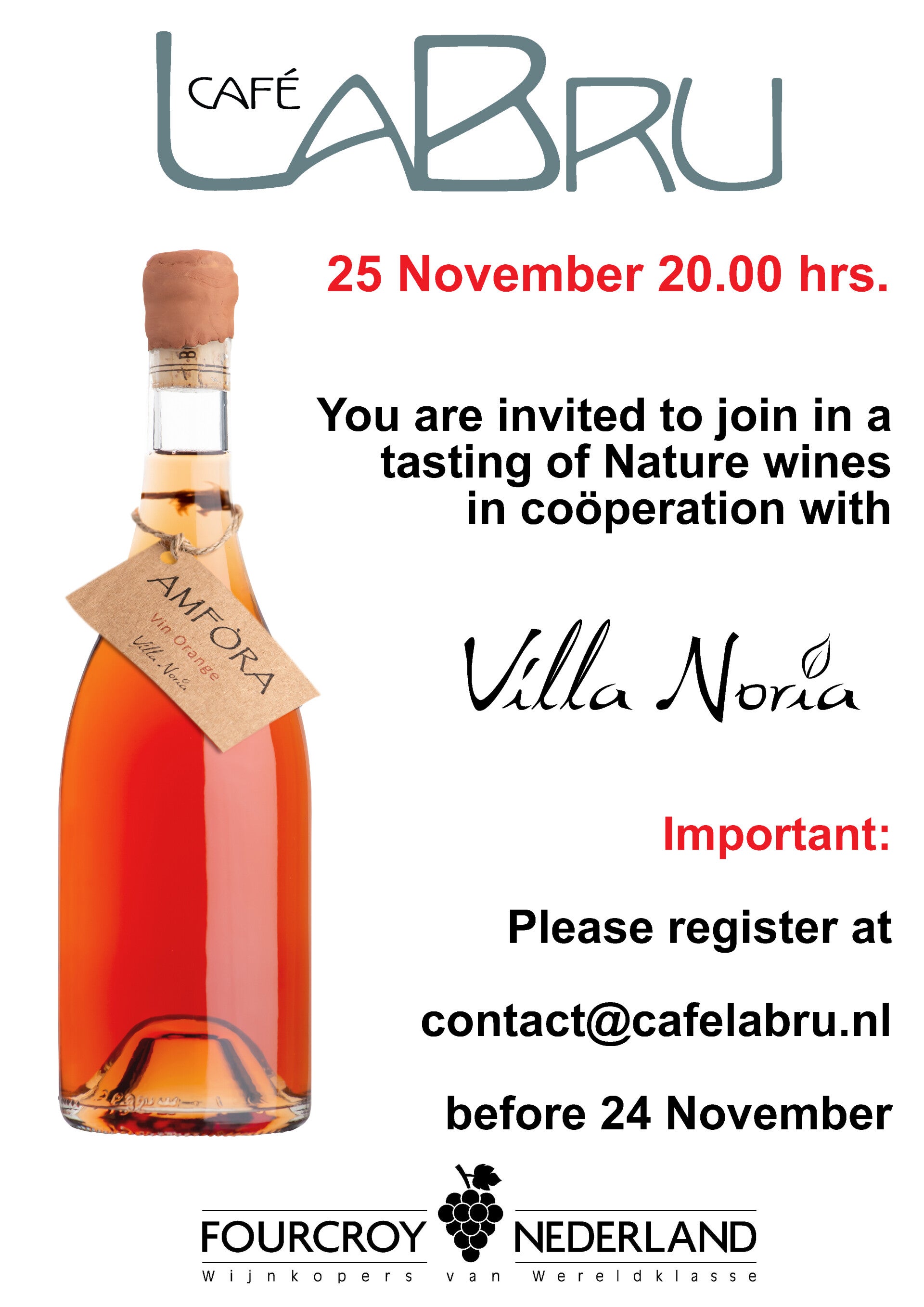 Tastings/Masterclasses | Café LaBru