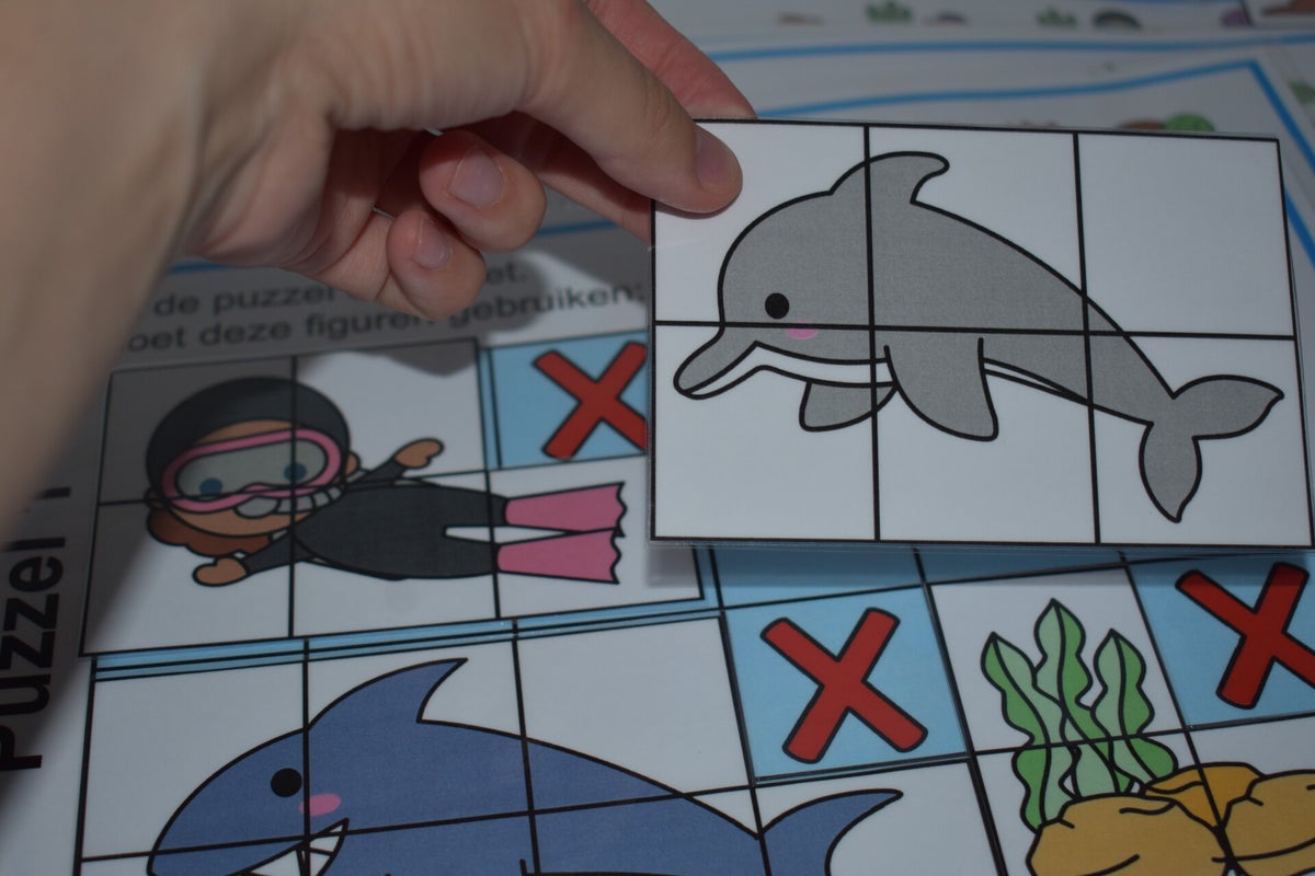 Logische puzzels: diep in de zee | Juf Laura (olifantenklas)