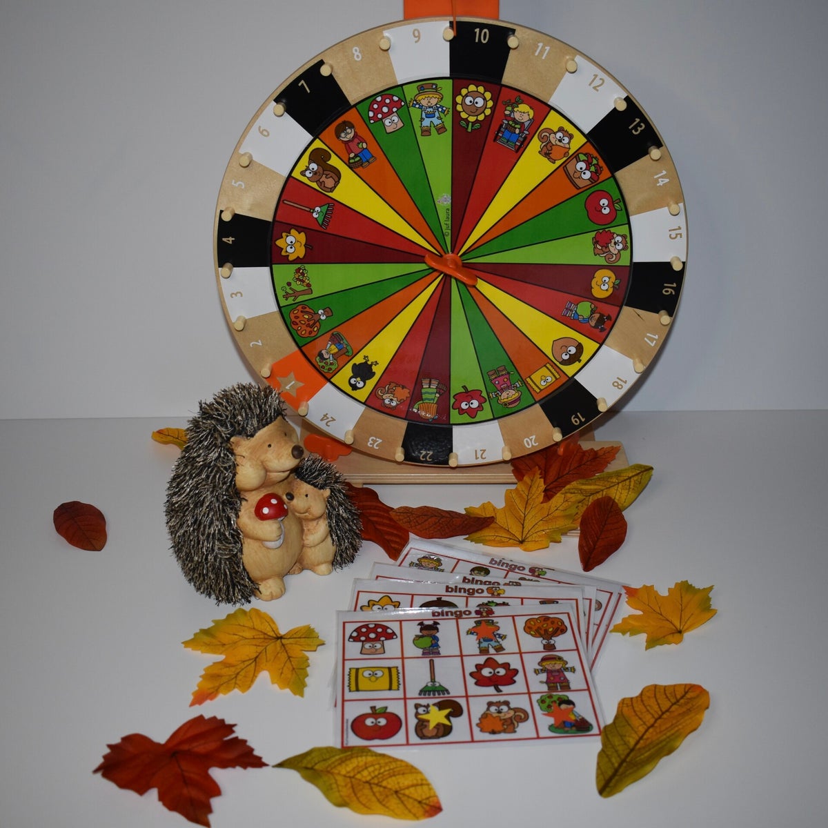 Bingo herfst (met het rad) | Juf Laura (olifantenklas)