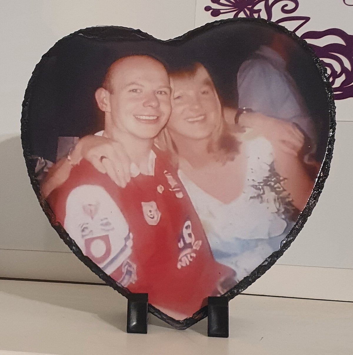 20cm Heart Slate | Personalised By Paula