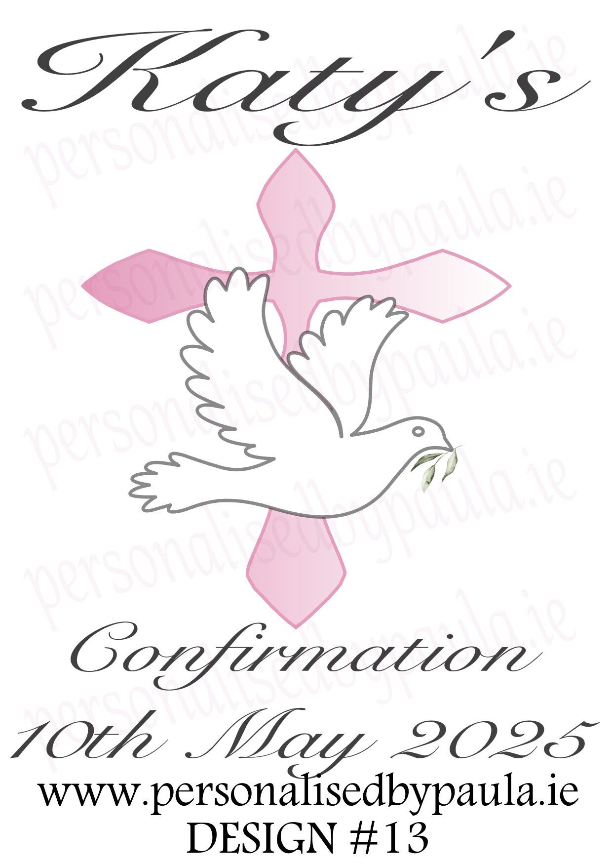 Personalised Communion & Confirmation