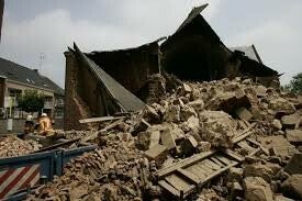 Instorten toren / - Kerk | Meldert (Limburg)