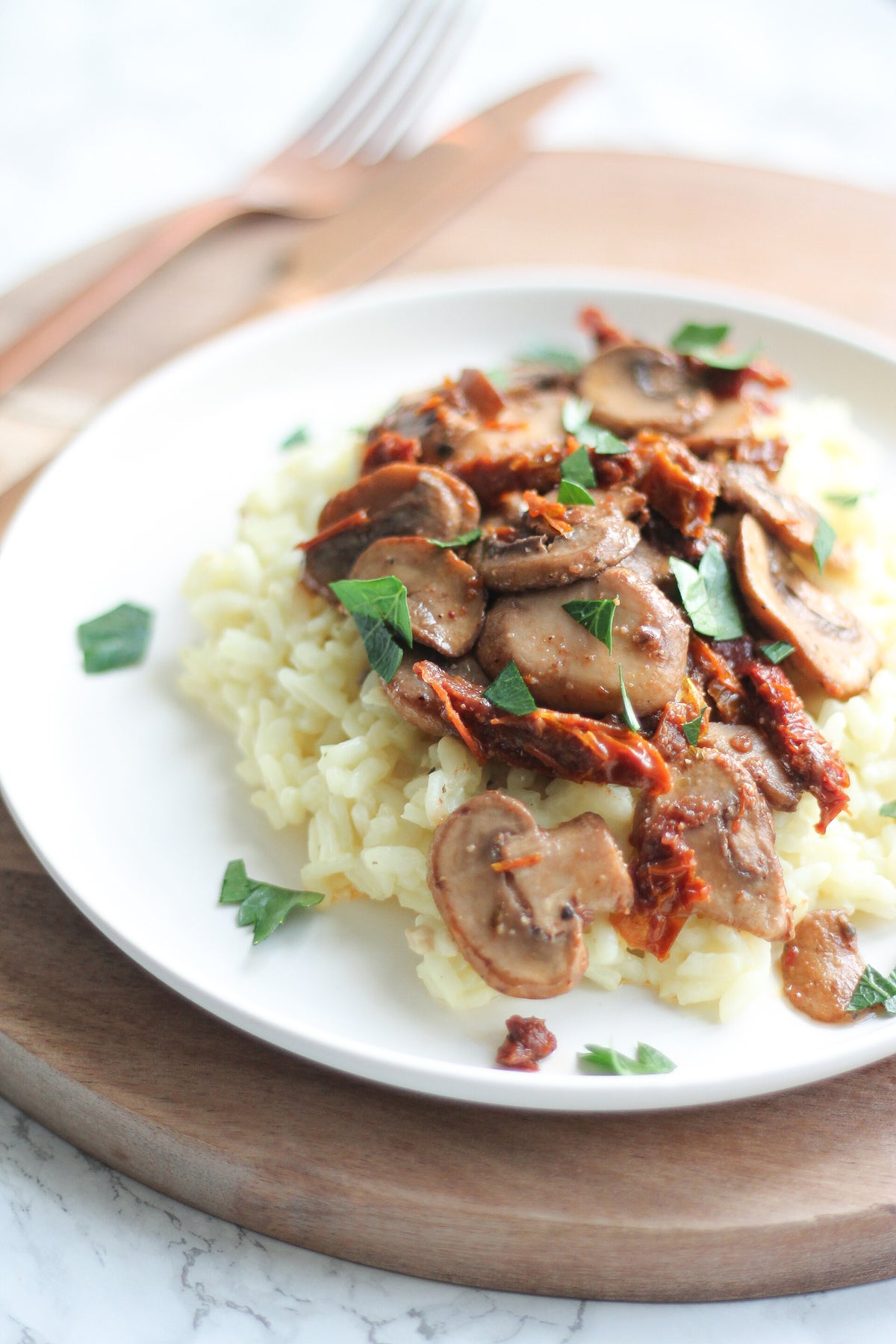 Romige Risotto met Champignons / Hoofdgerecht / Recepten | Wat Eet Elisa