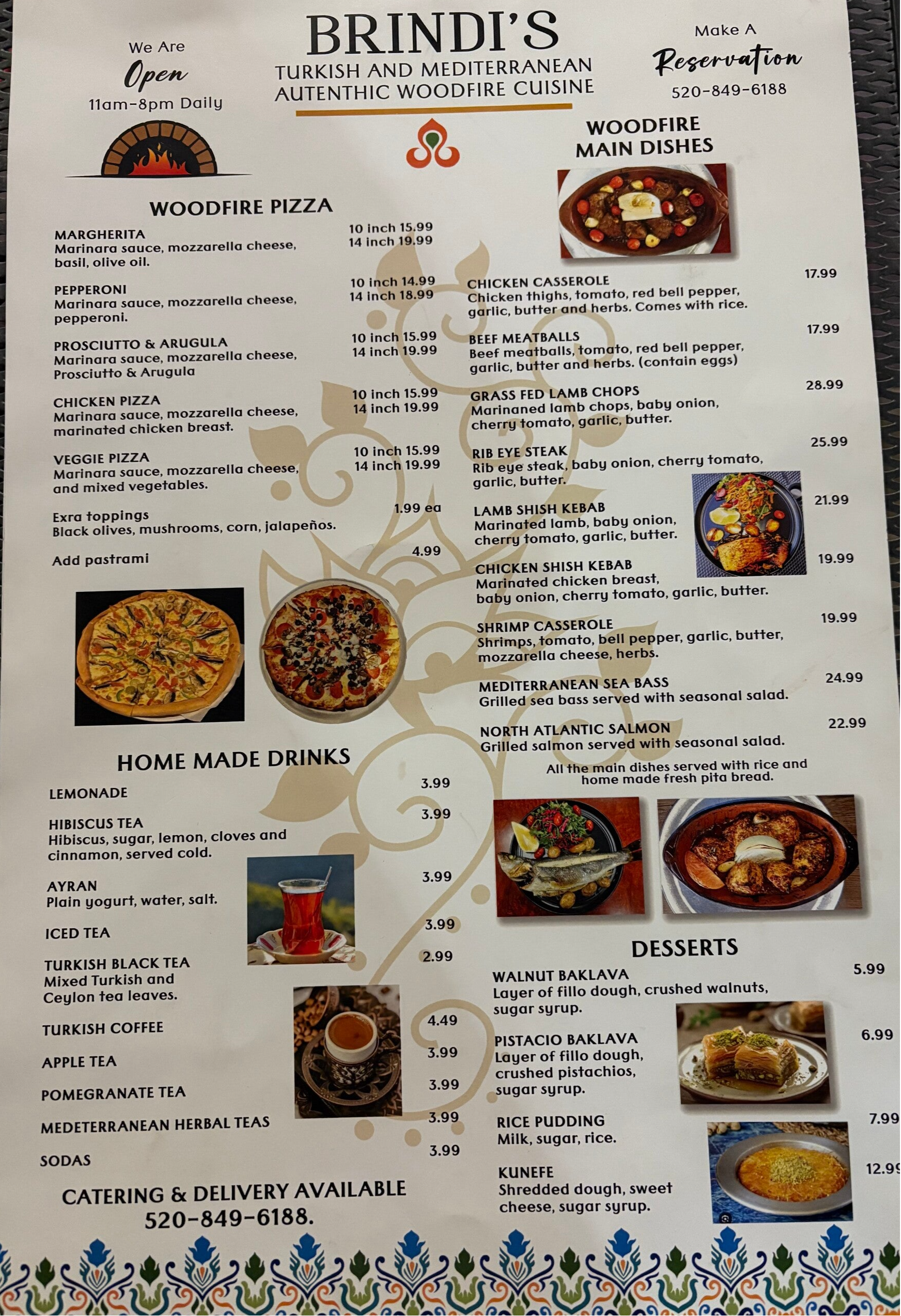 Menu | Brindis Bistro &Bar