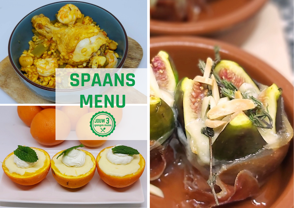 Het Spaanse menu / 3 gangen menu's | Jouw 3 gangen menu