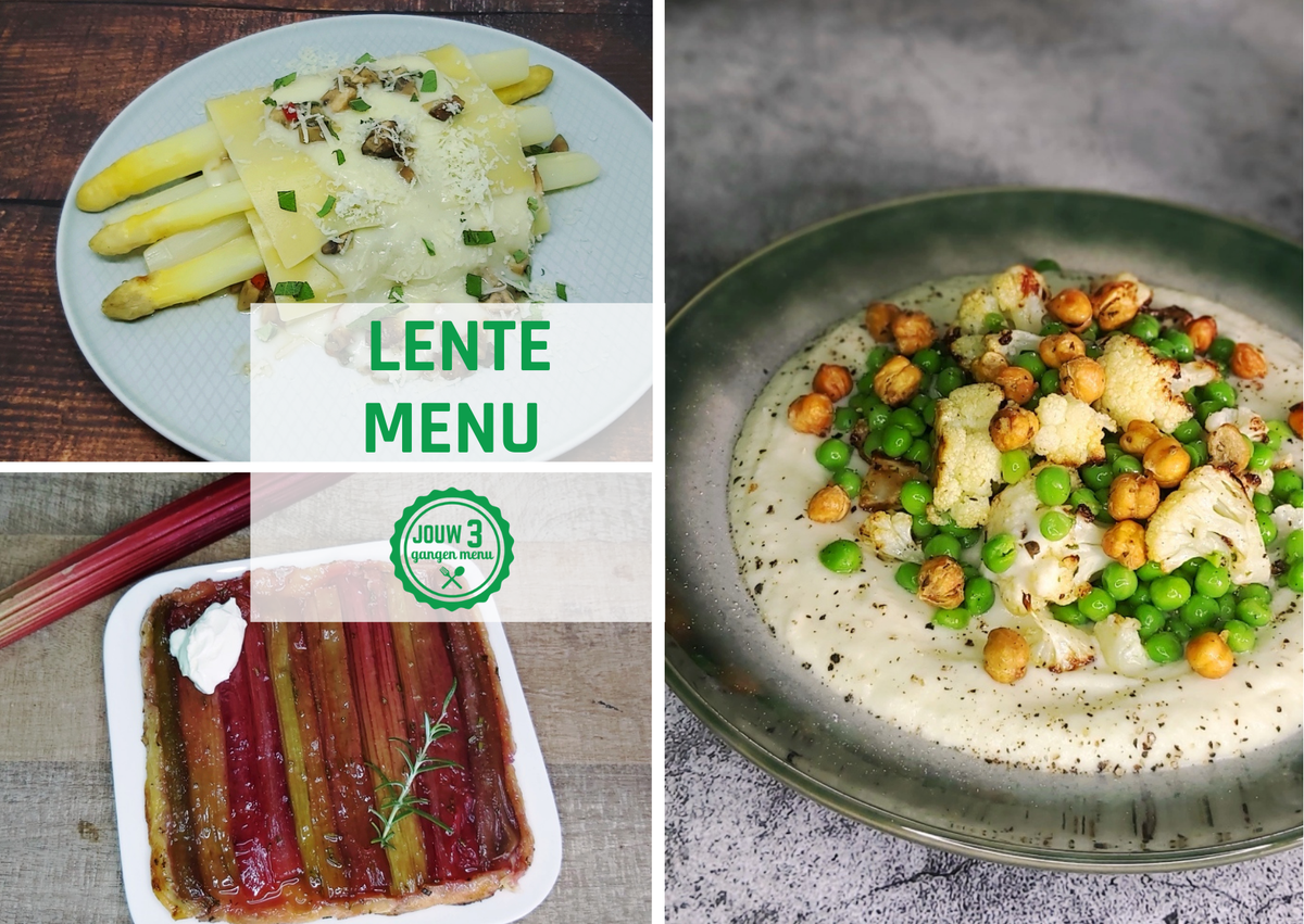 Lente menu / 3 gangen menu's | Jouw 3 gangen menu