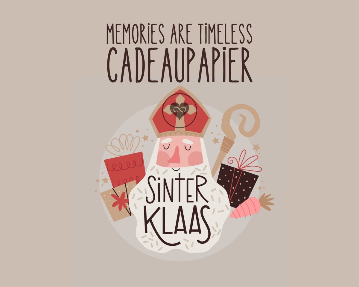Sinterklaas Cadeaupapier | Inpakpapier | Dubbelzijdig