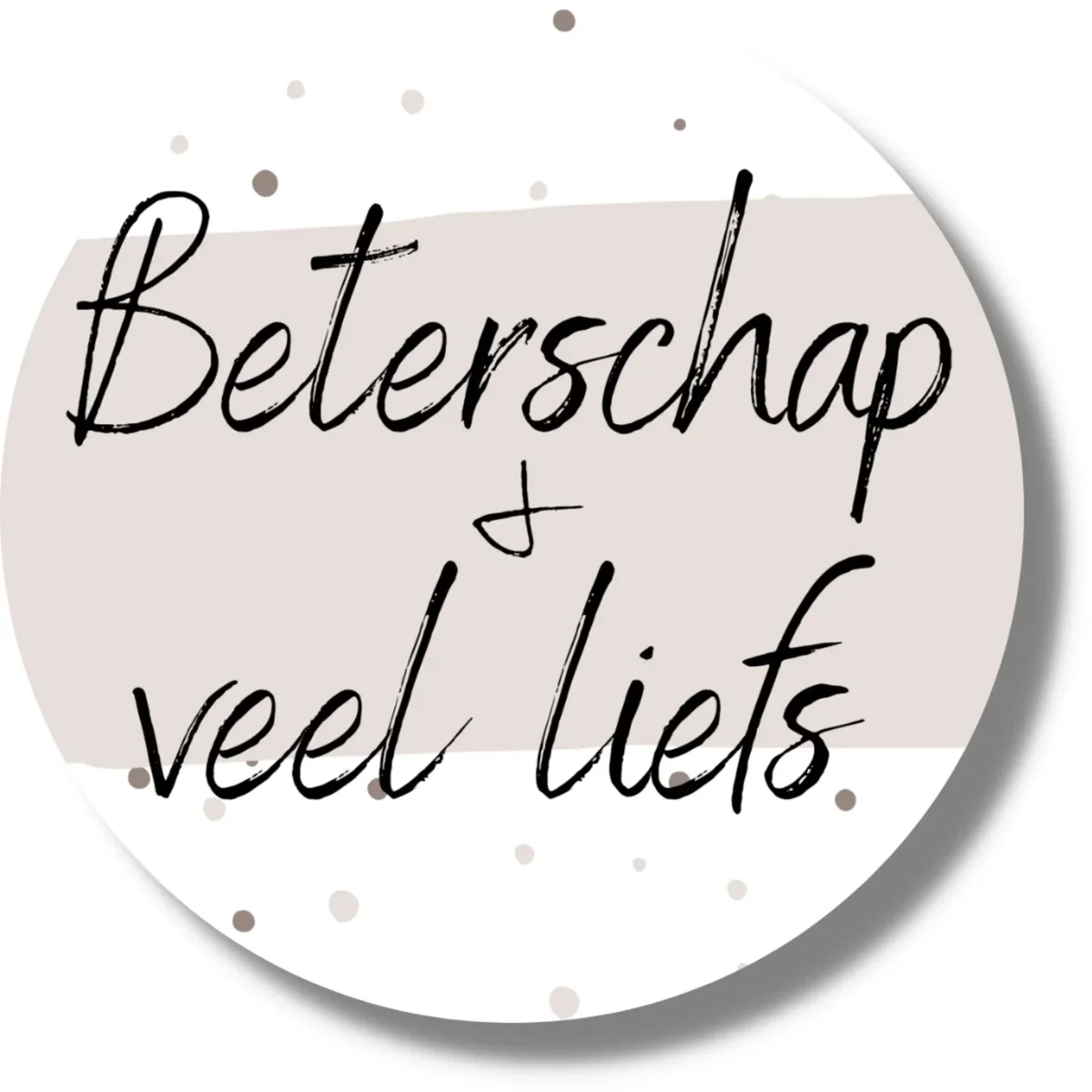 Stickers | Beterschap & Veel Liefs | 20 Stuks