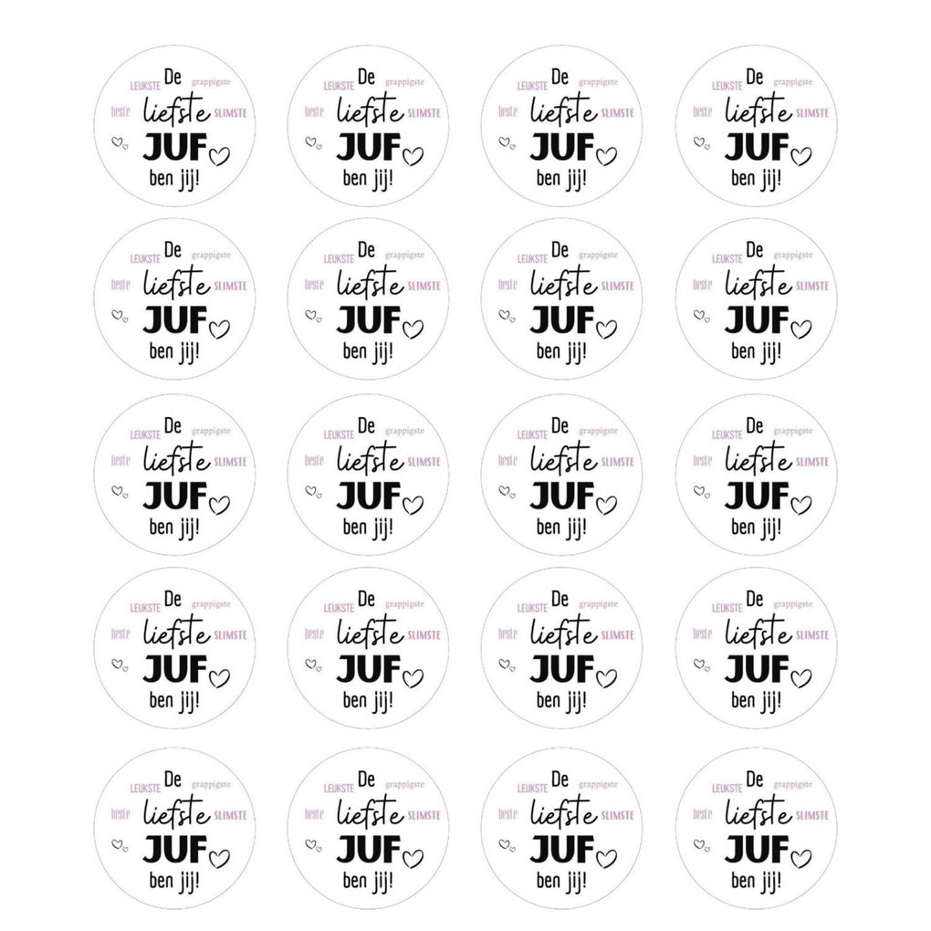 Stickers | De liefste juf | Juffendag | Memories Are Timeless