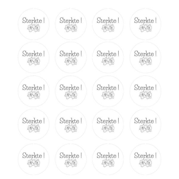 Stickers | Sterkte! | 20 Stuks | Memories Are Timeless I M.A.T.