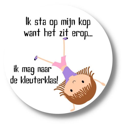 Trakatie Stickers - Afscheid Kinderdagverblijf - Kleuterklas - 20 Stickers