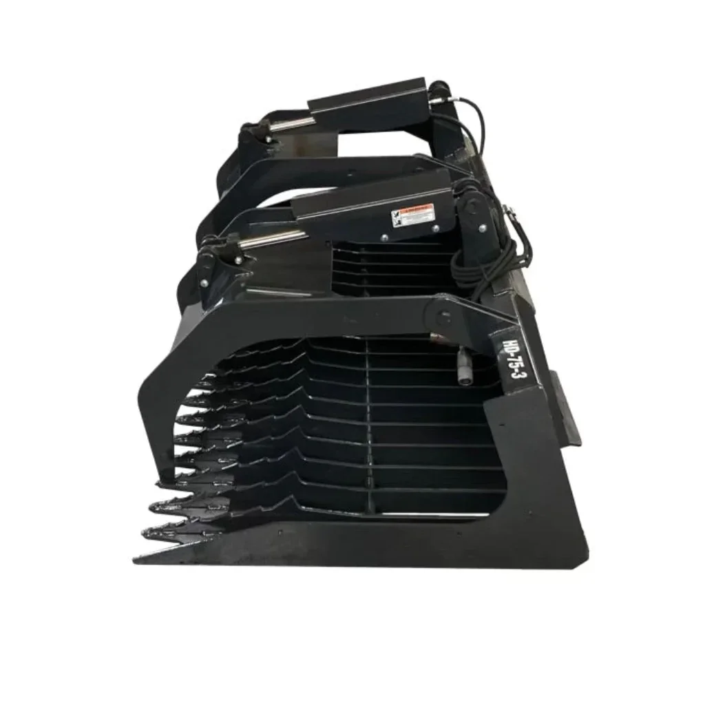 Stout 82-3 rock bucket grapple | Moore Attachments
