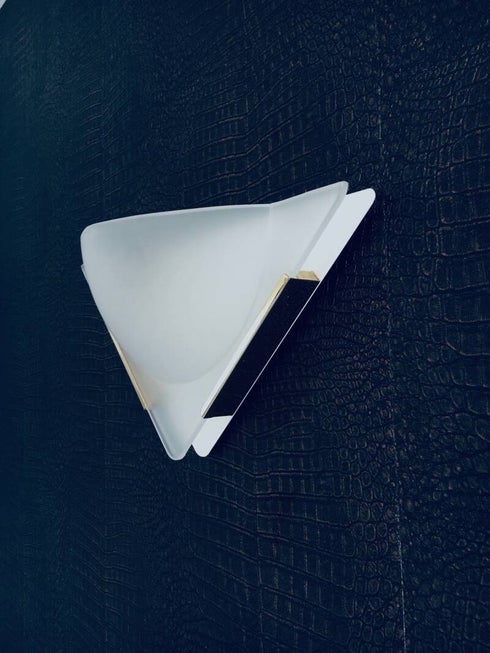 Postmodern Spanish Design Half Moon Wall Lamp by Faladesa, Spain 1980's