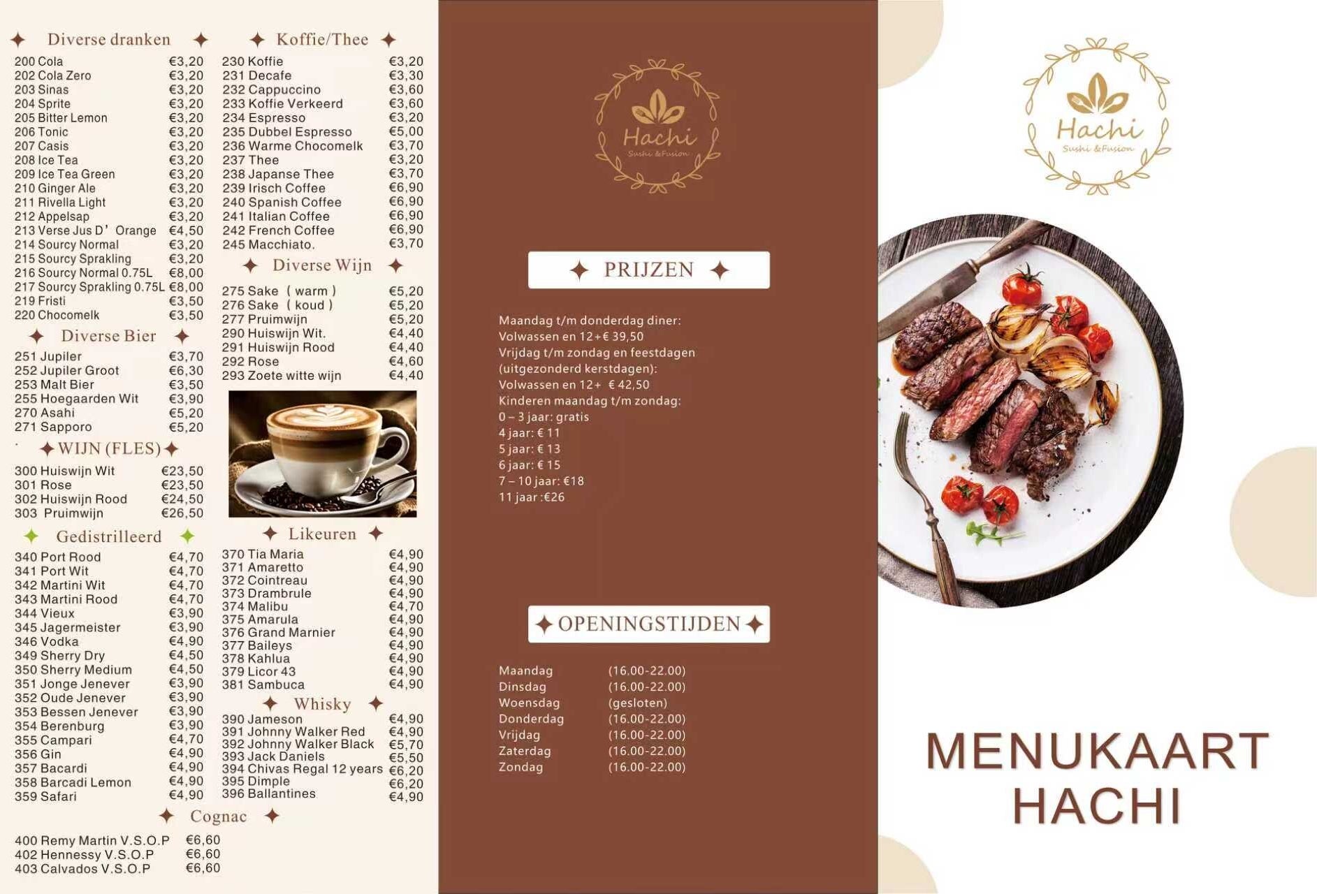 Menu Hachi