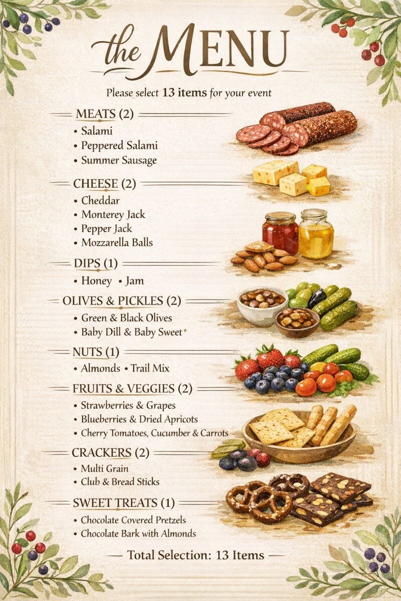 Our Menu | Graze On The Go, LLC