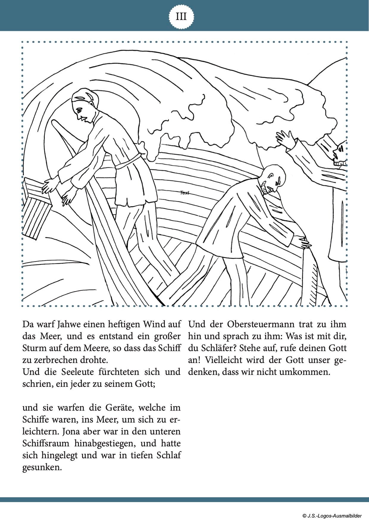 Der Prophet Jona / Ausmalbilder | Logos Ausmalbilder