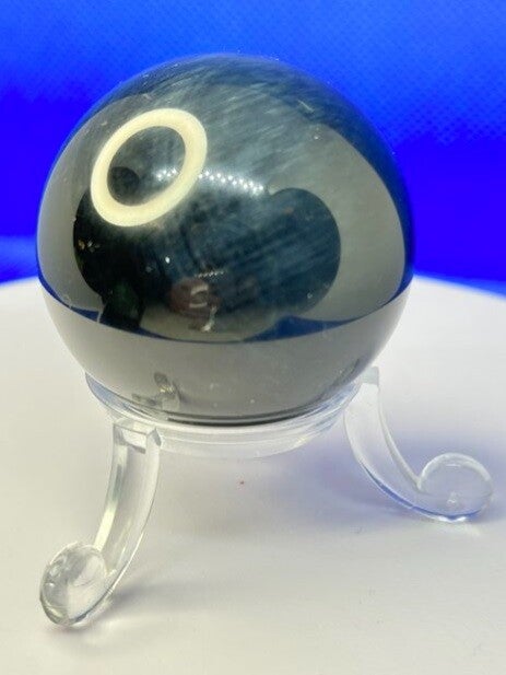 Sphere - Silver Black Obsidian | Polly's Crystals