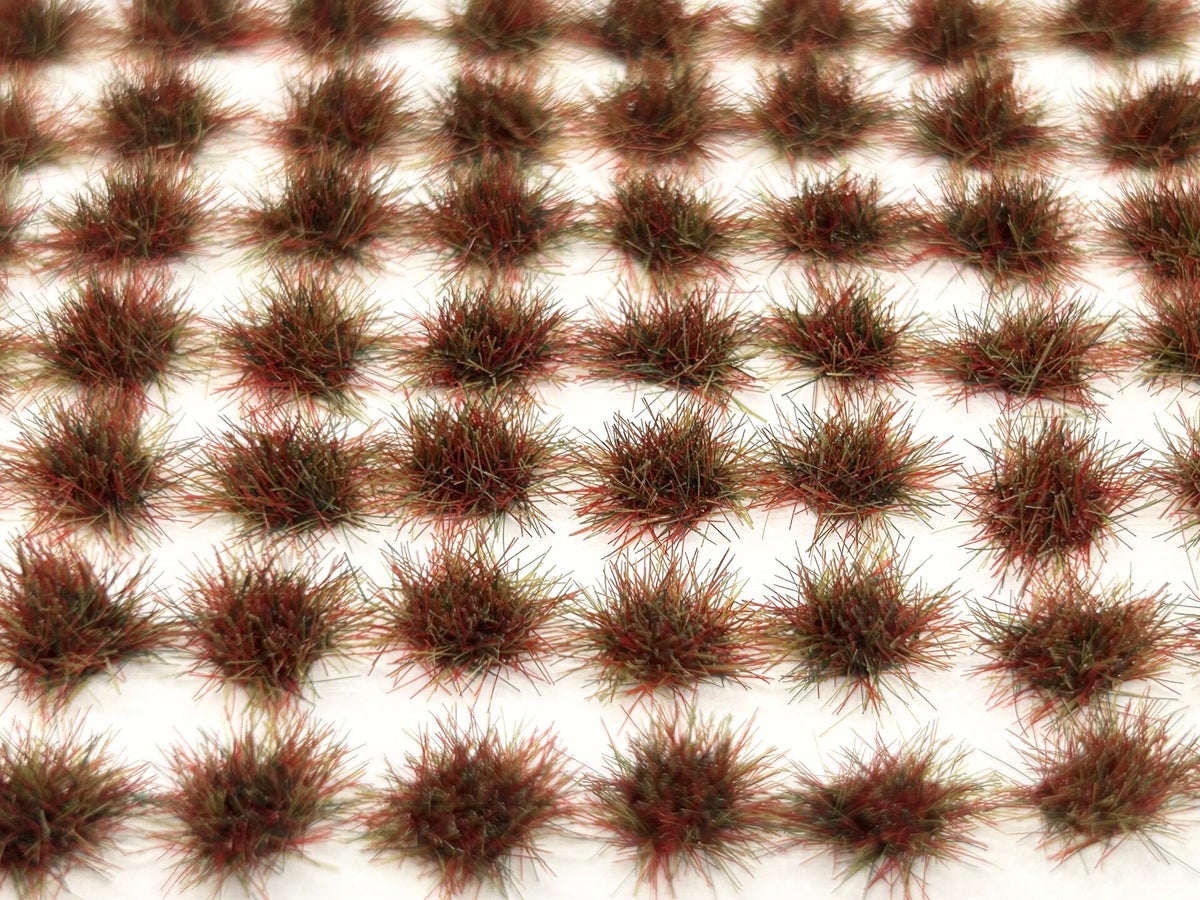 Self Adhesive Grass Tufts - 4mm Dark Marshland (Small Spread x 70 ...
