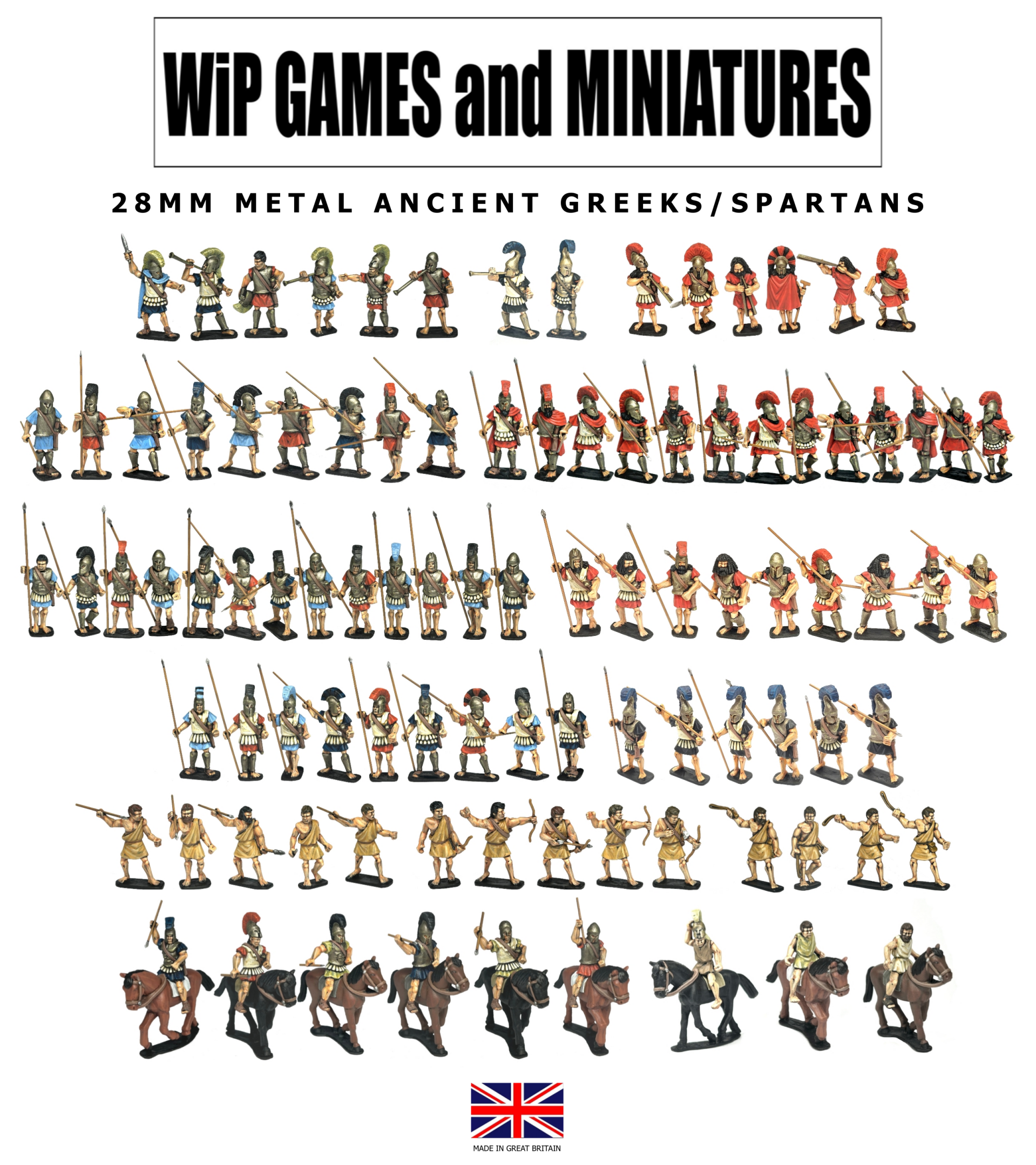 Ancient Greeks / 28mm Miniatures / Catalogue | WiP Games and Miniatures