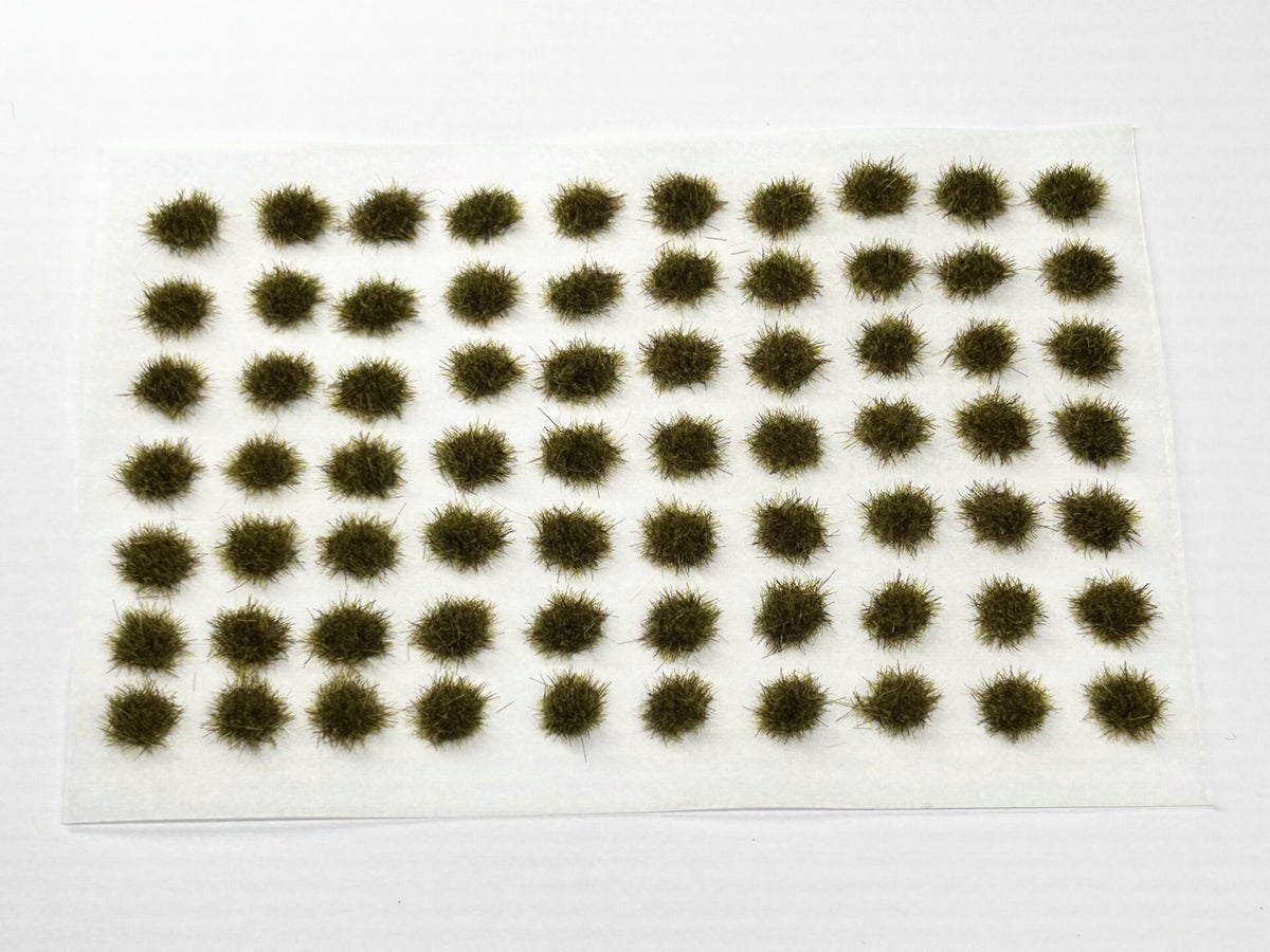 Self Adhesive Grass Tufts - 2mm Light Marshland (Small Spread x 70 ...