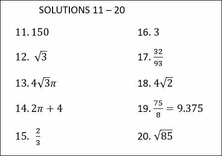 PROBLEMS 11 - 20 | EUREKA