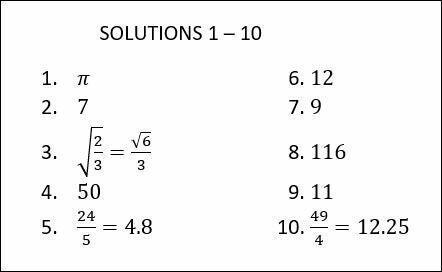 PROBLEMS 1-10 | EUREKA