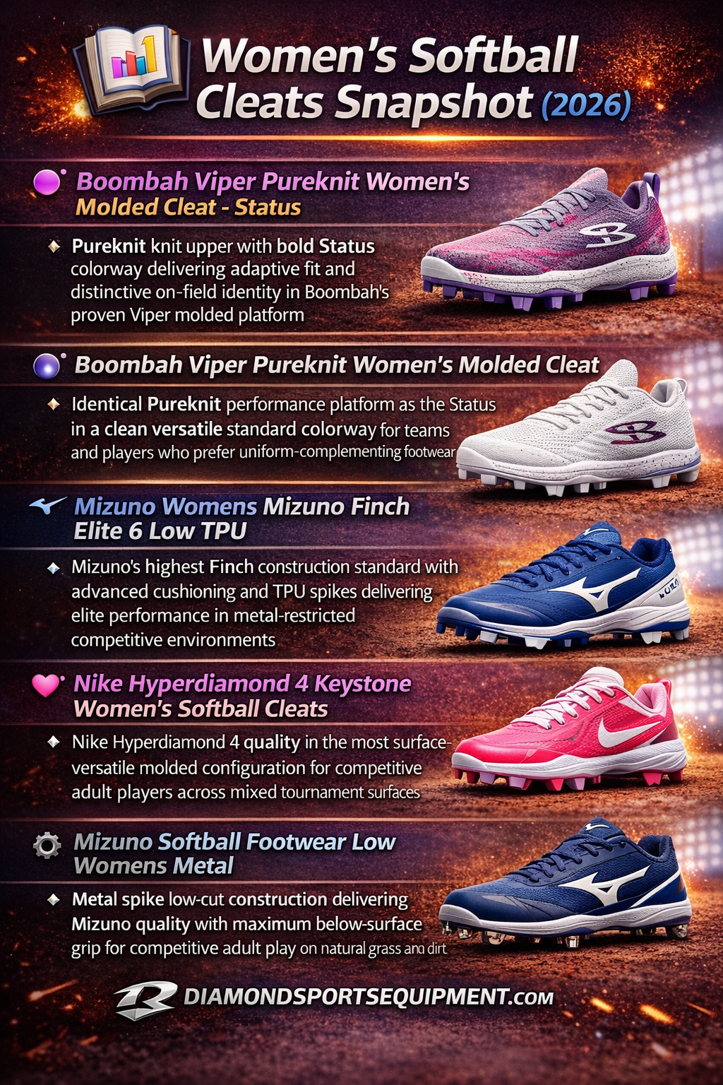 👟 Best Women's Softball Cleats (2026 Guide) / 📝 Blog | Diamond Sports ...