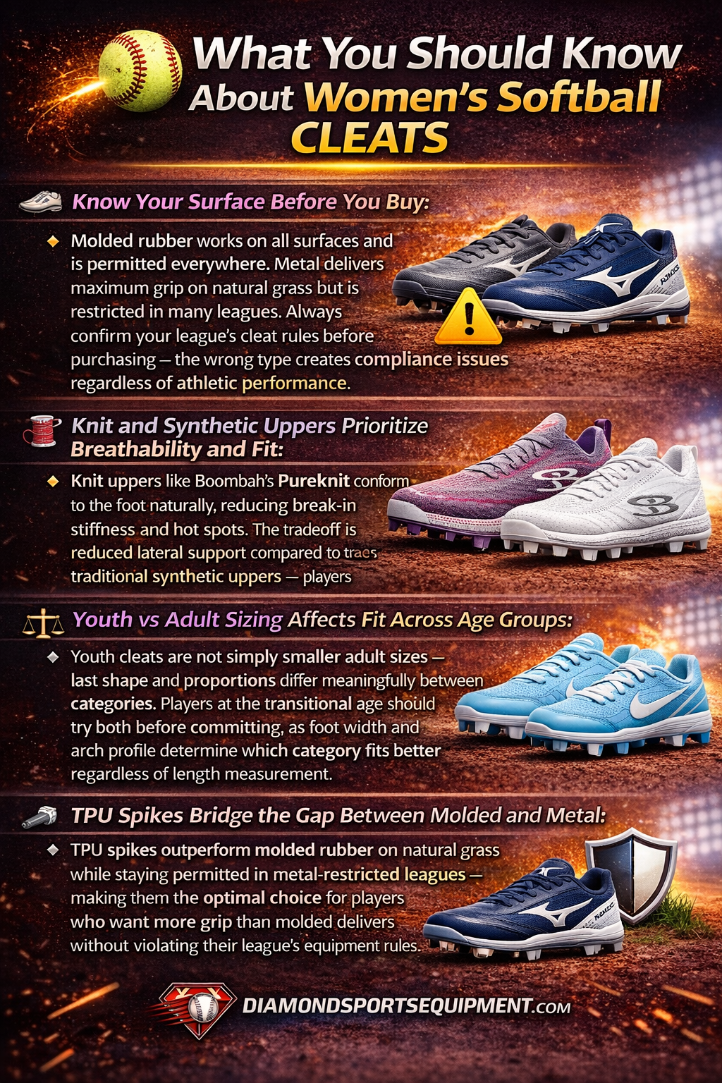 👟 Best Women's Softball Cleats (2026 Guide) / 📝 Blog | Diamond Sports ...