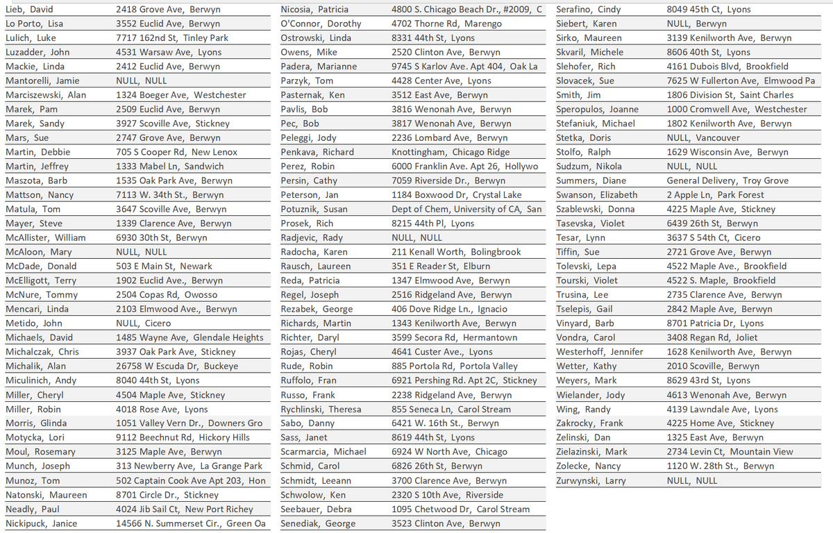 Search List | Morton West 50 Reunion