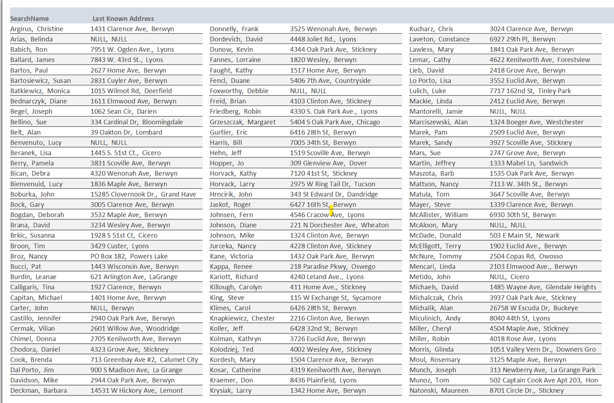 Search List | Morton West 50 Reunion