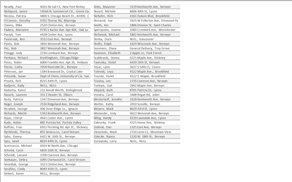 Search List | Morton West 50 Reunion