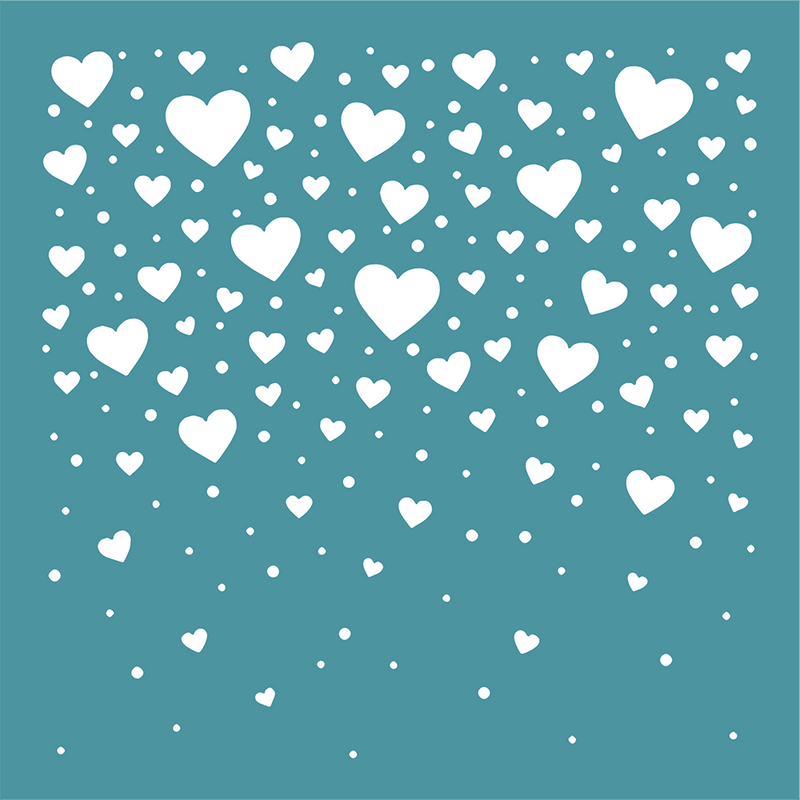 6x6 inch HEART Stencil Scrapbooking Tee Shirt Wall Painting Glass ...