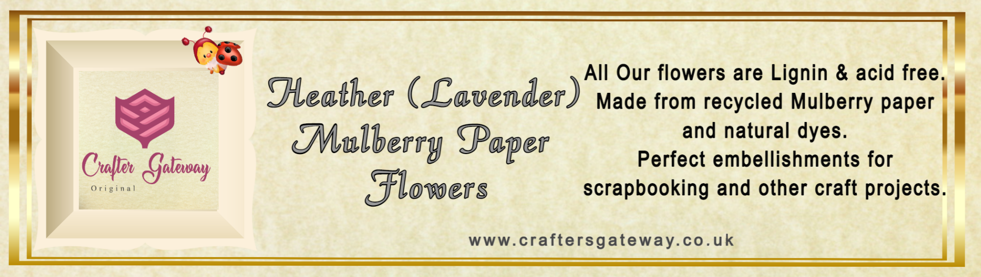 HEATHER (Lavender) / MULBERRY PAPER FLOWERS / PRODUCTS | Crafters Gateway